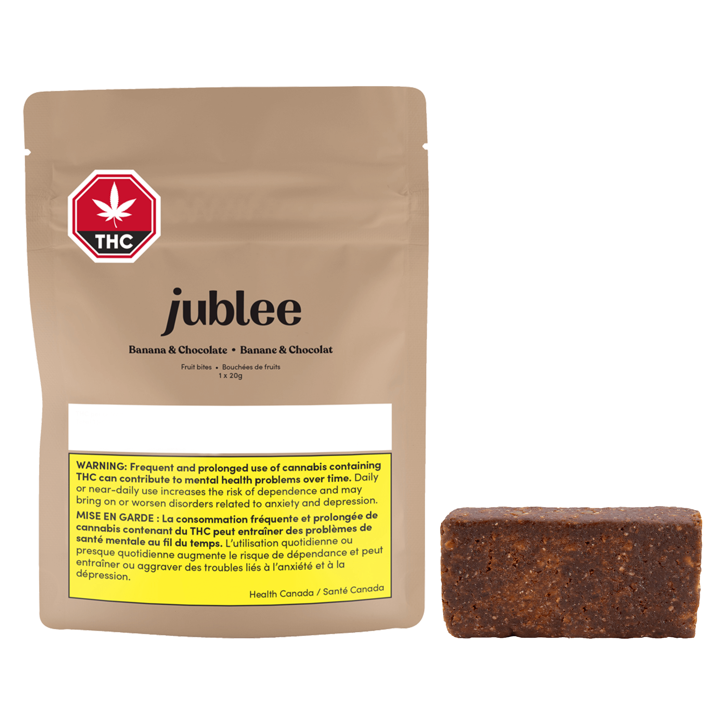 Jublee Banana & Chocolate THC Fruit Bites | 10mg THC