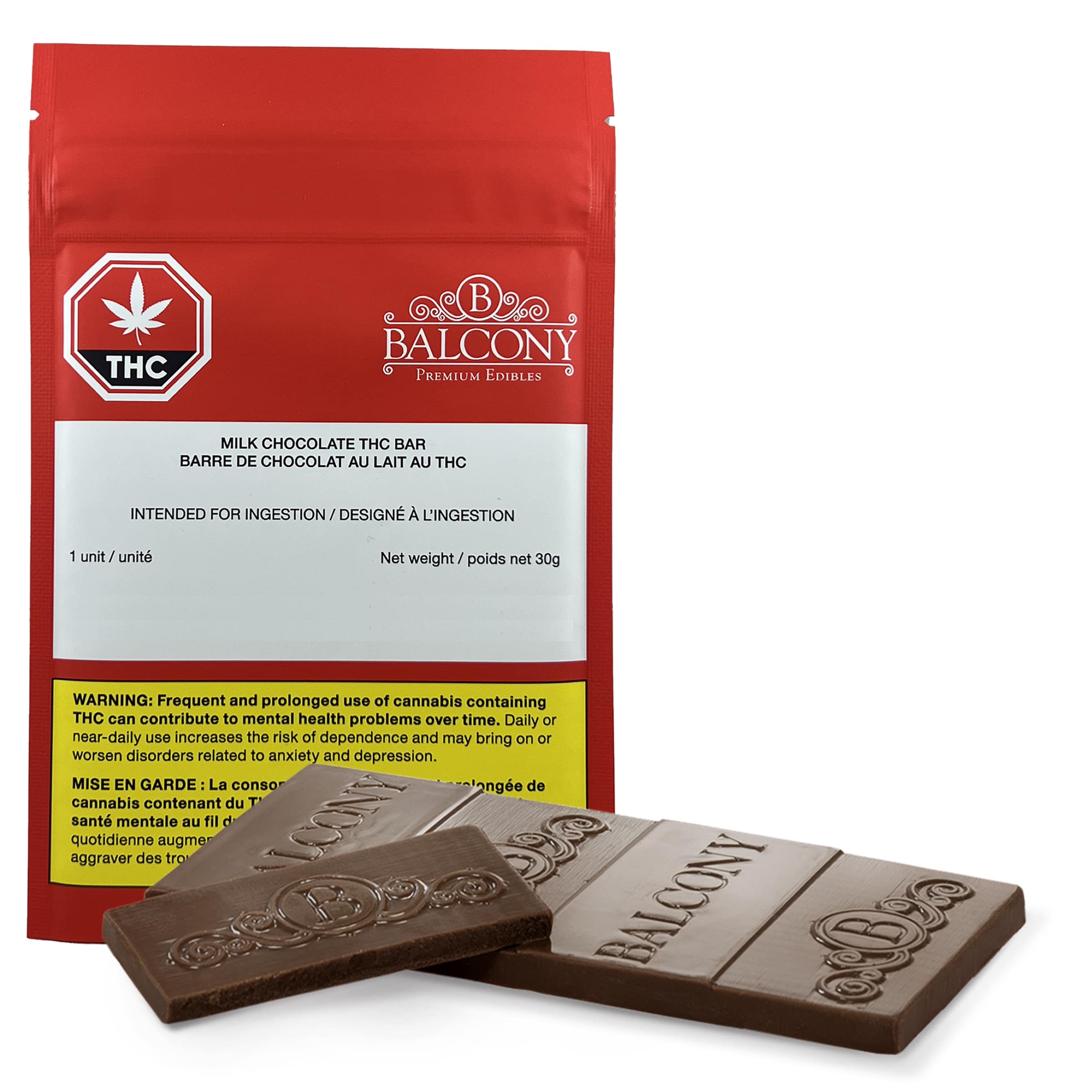 Balcony Milk Chocolate THC Bar | 10mg THC Edible